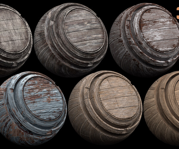 ArtStation - 34 Wood plank smart material + 4k PBR textures - Vol 11 ...