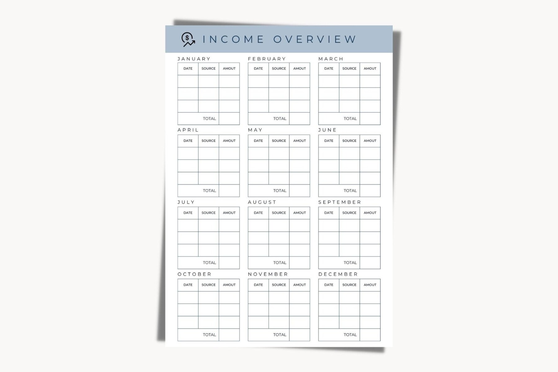 ArtStation - Income Tracker Planner | Artworks