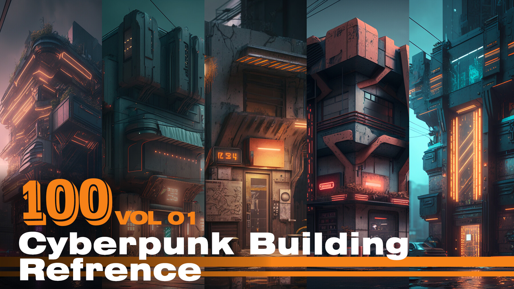 ArtStation - Cyberpunk building v1 | Artworks