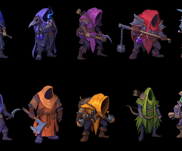 ArtStation - Fantasy Army Characters pack5 | Game Assets