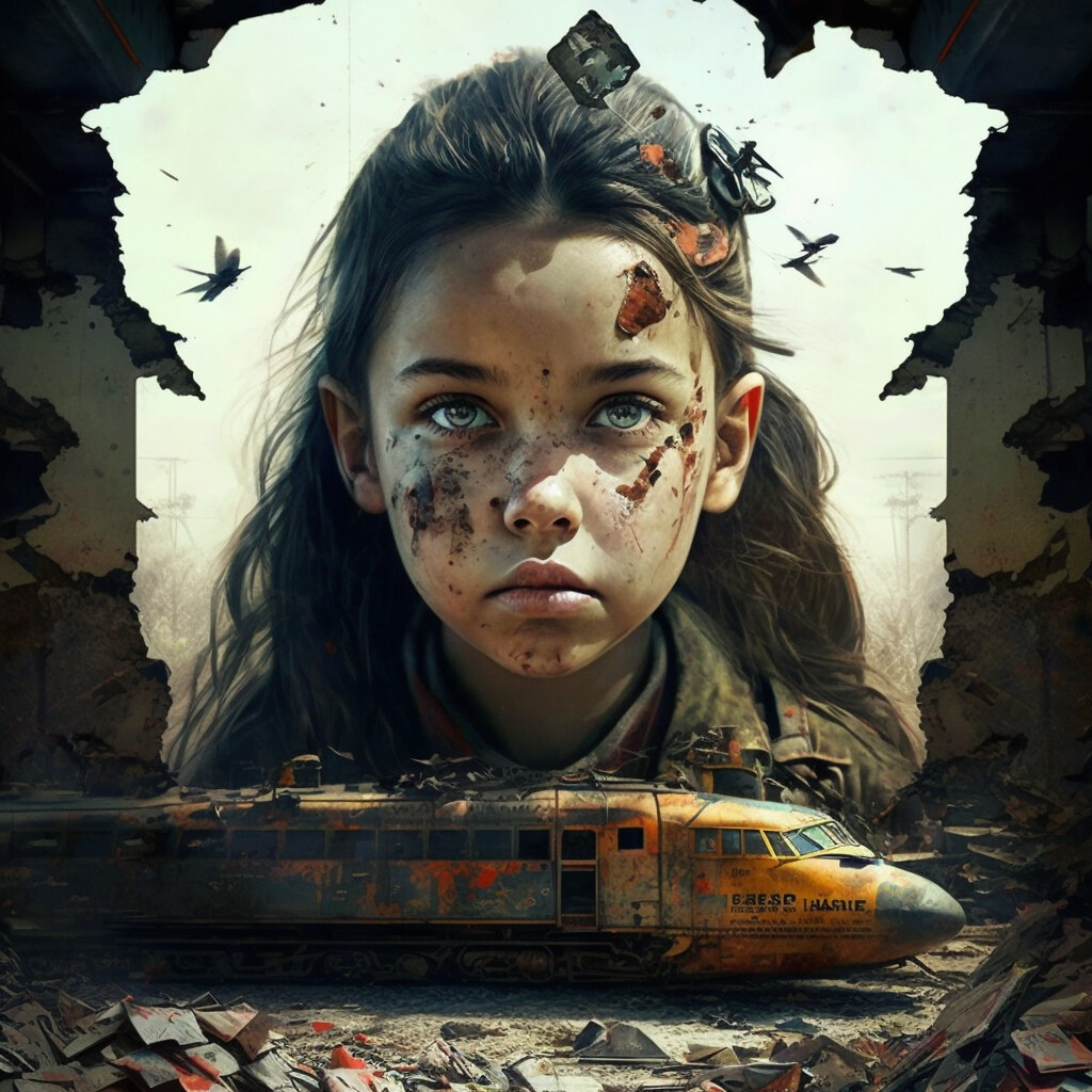 ArtStation - Lost in the Dystopia: Sad Children at the Metro Station ...
