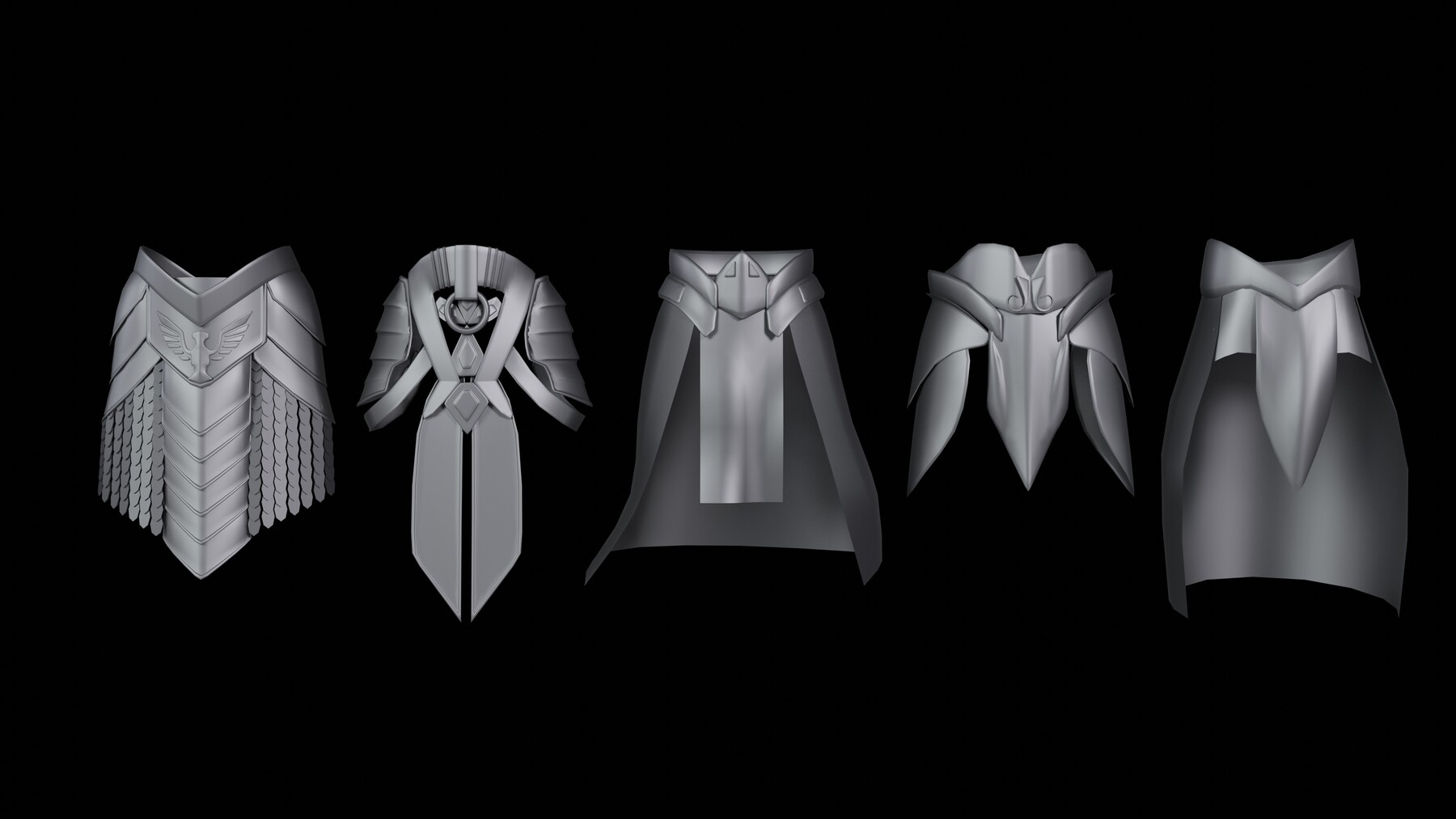 ArtStation - 25 BELT ARMOR BASEMESH-vol1 | Game Assets