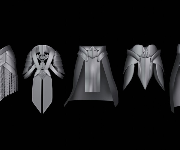 ArtStation - 25 BELT ARMOR BASEMESH-vol1 | Game Assets