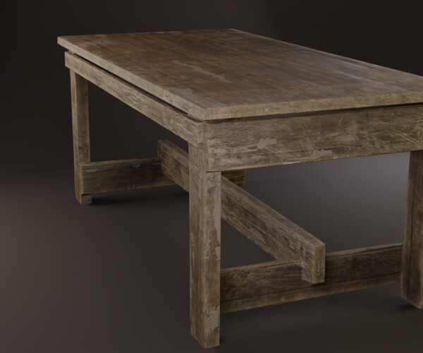 ArtStation - Wood Table GameReady | Game Assets