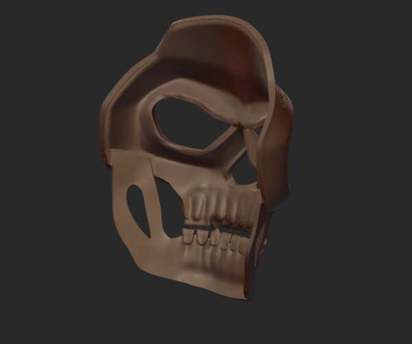 ArtStation - Call Of Duty Ghost Mask Printable Versin STL High-poly ...