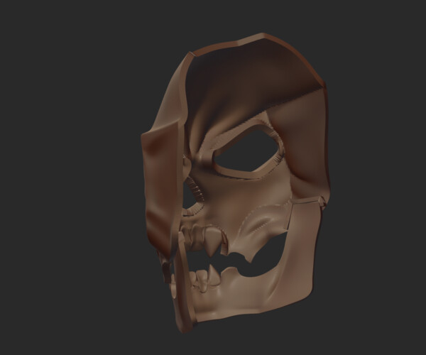 ArtStation - New Call Of Duty Ghost Mask Printable Version STL High ...