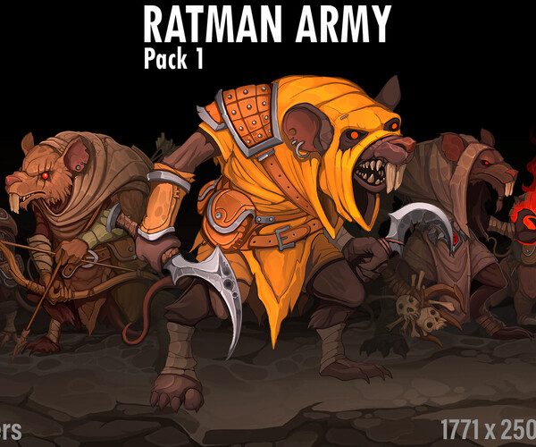 ArtStation - Ratman Army | Game Assets