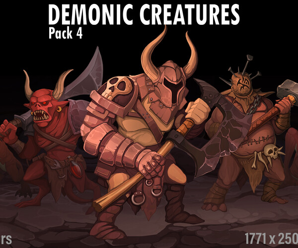 ArtStation - Demonic Creatures 04 | Game Assets