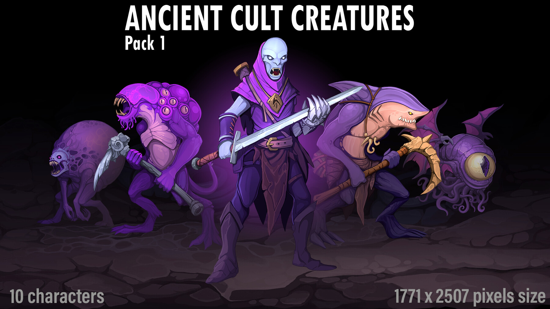 ArtStation - Ancient Cult Creatures | Game Assets
