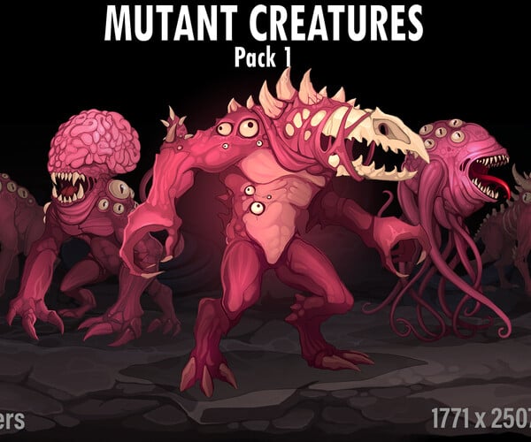 ArtStation - Mutant Creatures | Game Assets