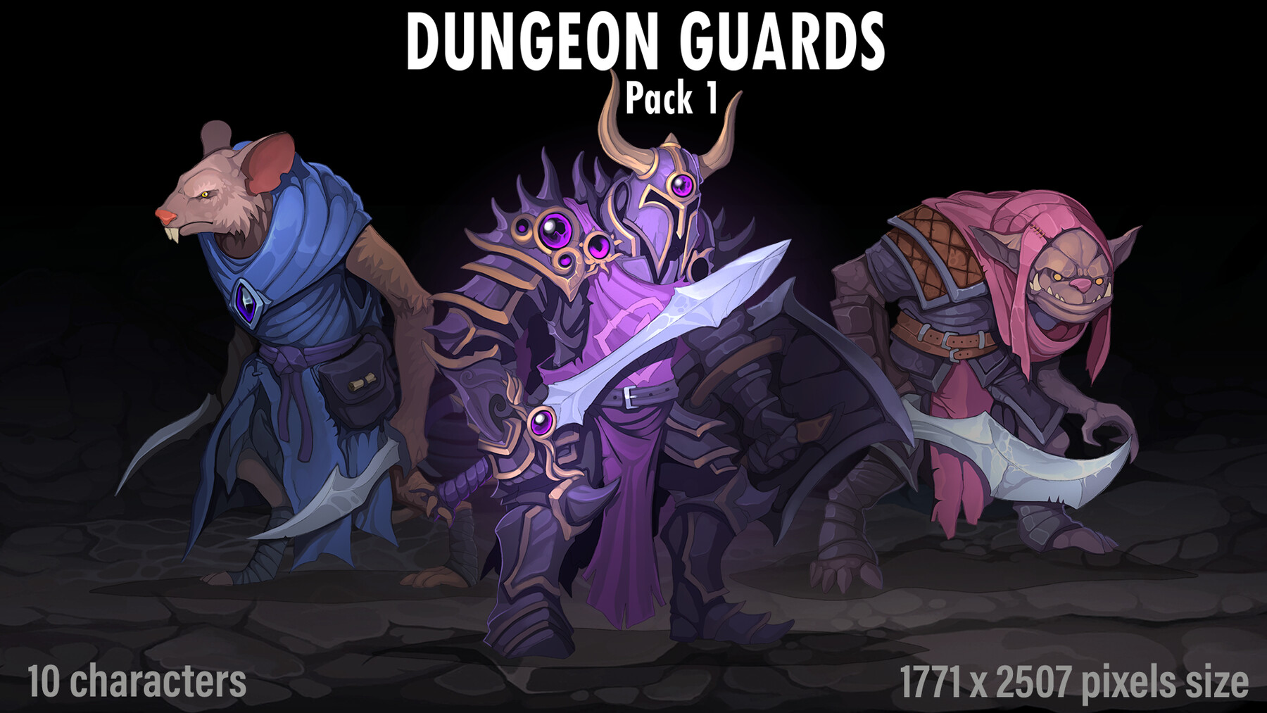ArtStation - Dungeon Guards | Game Assets