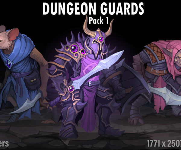 ArtStation - Dungeon Guards | Game Assets