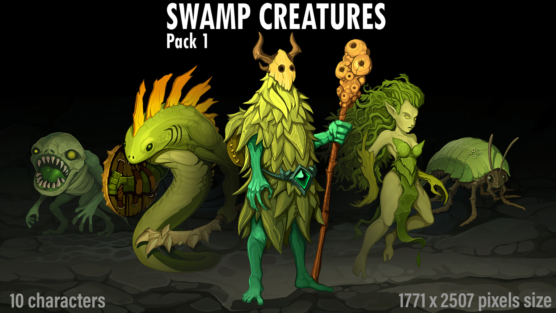 ArtStation - Swamp Creatures | Game Assets