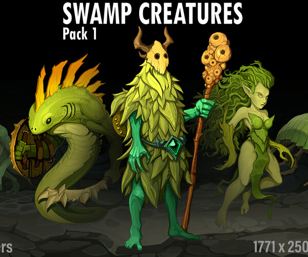 ArtStation - Swamp Creatures | Game Assets