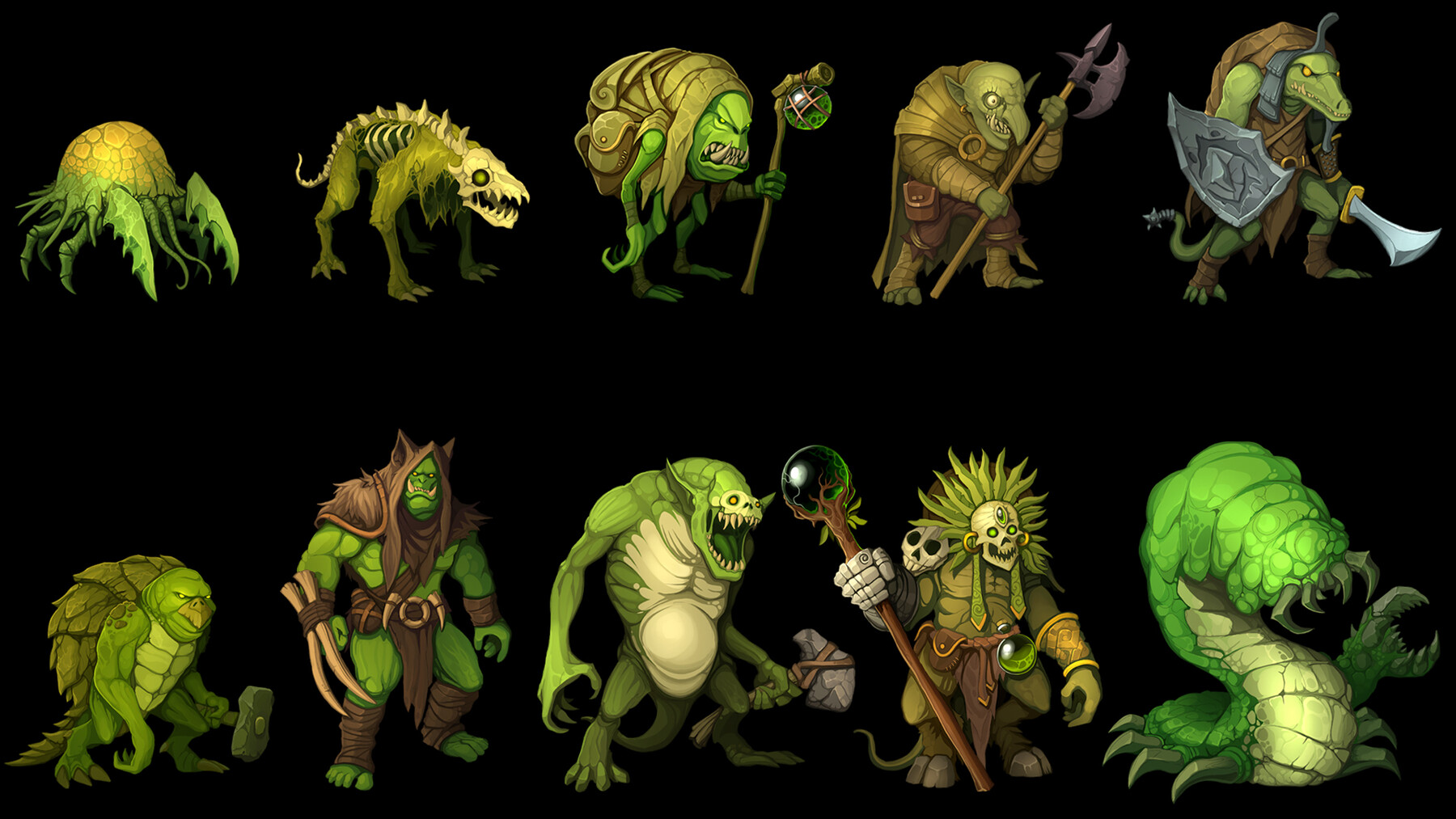 ArtStation - Swamp Creatures 02 | Game Assets