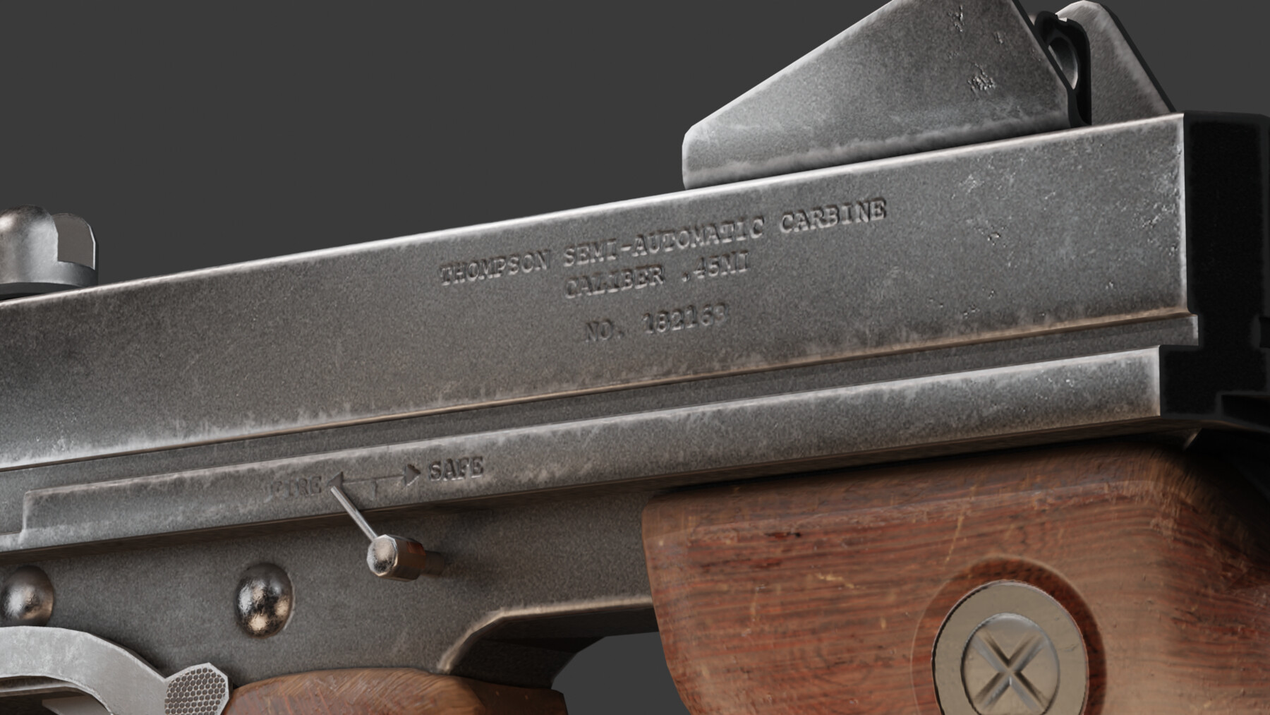ArtStation - 1927 A1 Thompson Auto-Ordnance | Game Assets