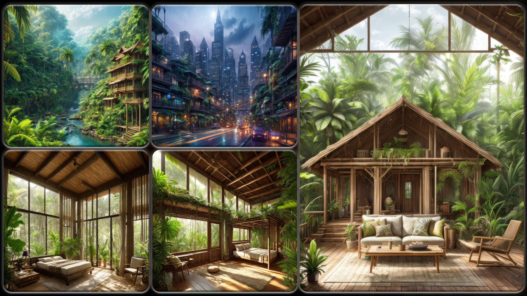 ArtStation - 700 Jungle Architecture | City - Interior - Exterior ...