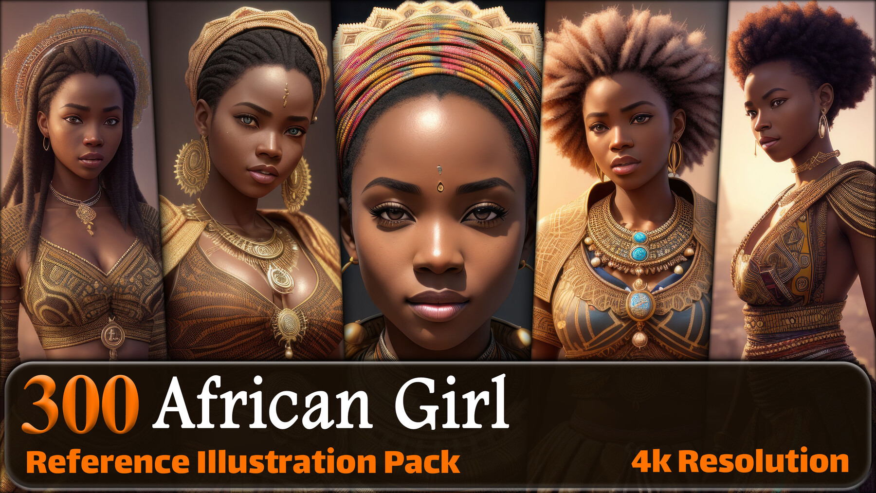 ArtStation - 300 Realistic African Girl Reference Pack | 4K | v.5 ...