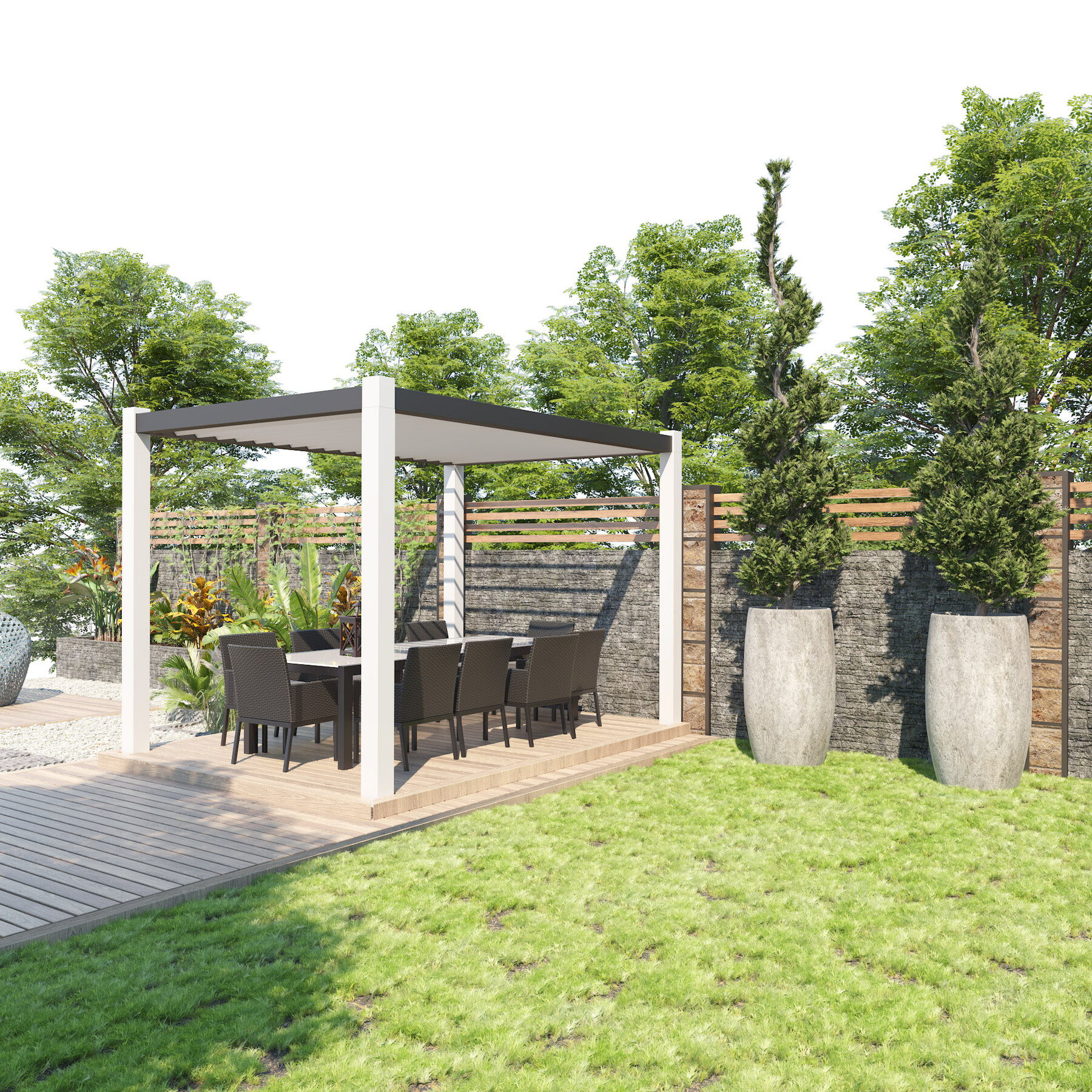 ArtStation - House garden landscape 3d model | Resources