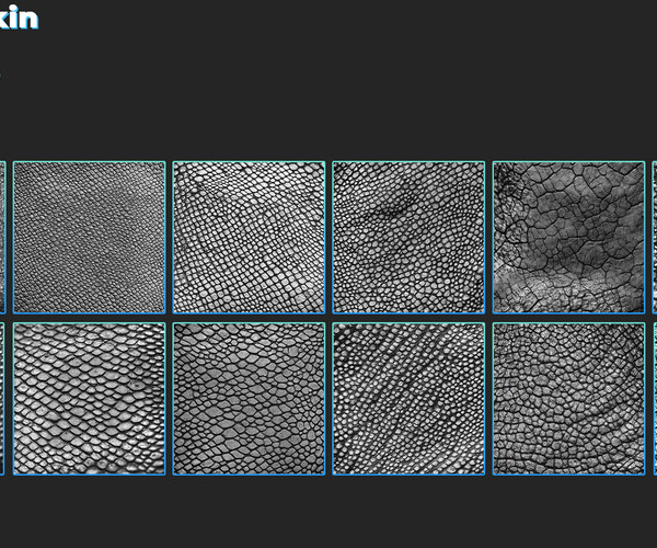 ArtStation - 350+ Reptile, Dragon, Snake Skin Alphas for ZBrush ...