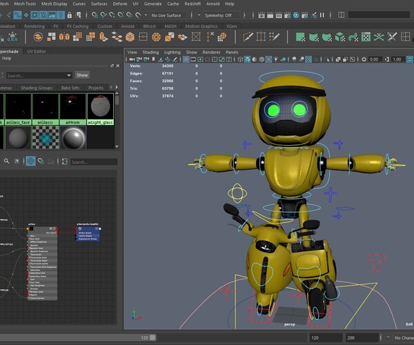 ArtStation - Robot - transformer scooter classic rigging character ...