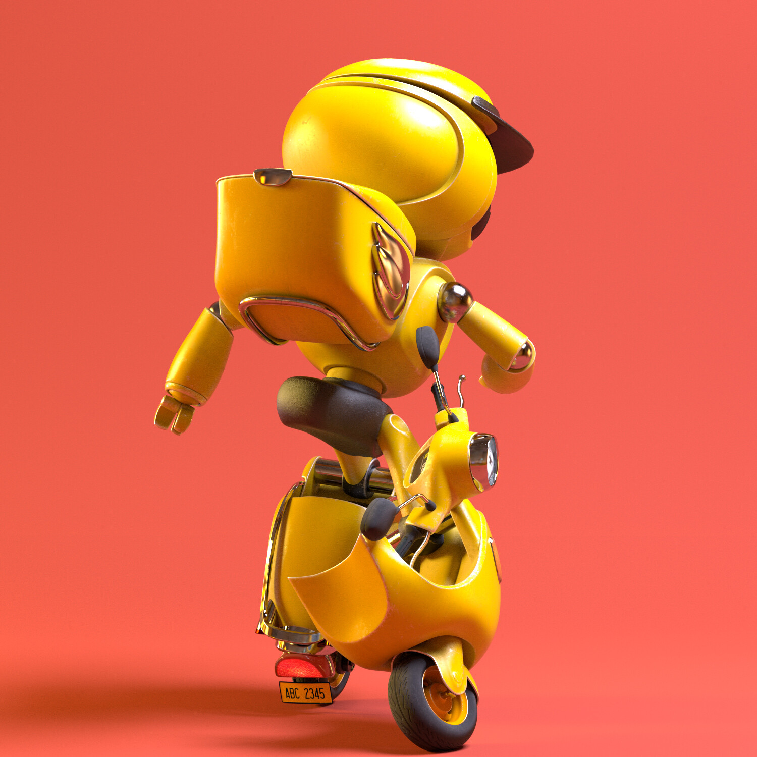 ArtStation - Robot - transformer scooter classic rigging character ...