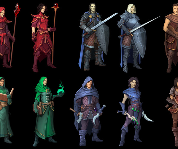 ArtStation - NPC characters | Game Assets