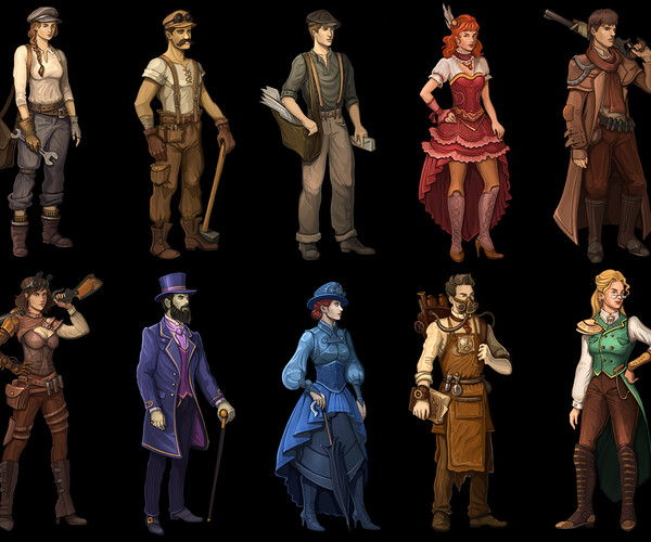 ArtStation - NPC characters | Game Assets