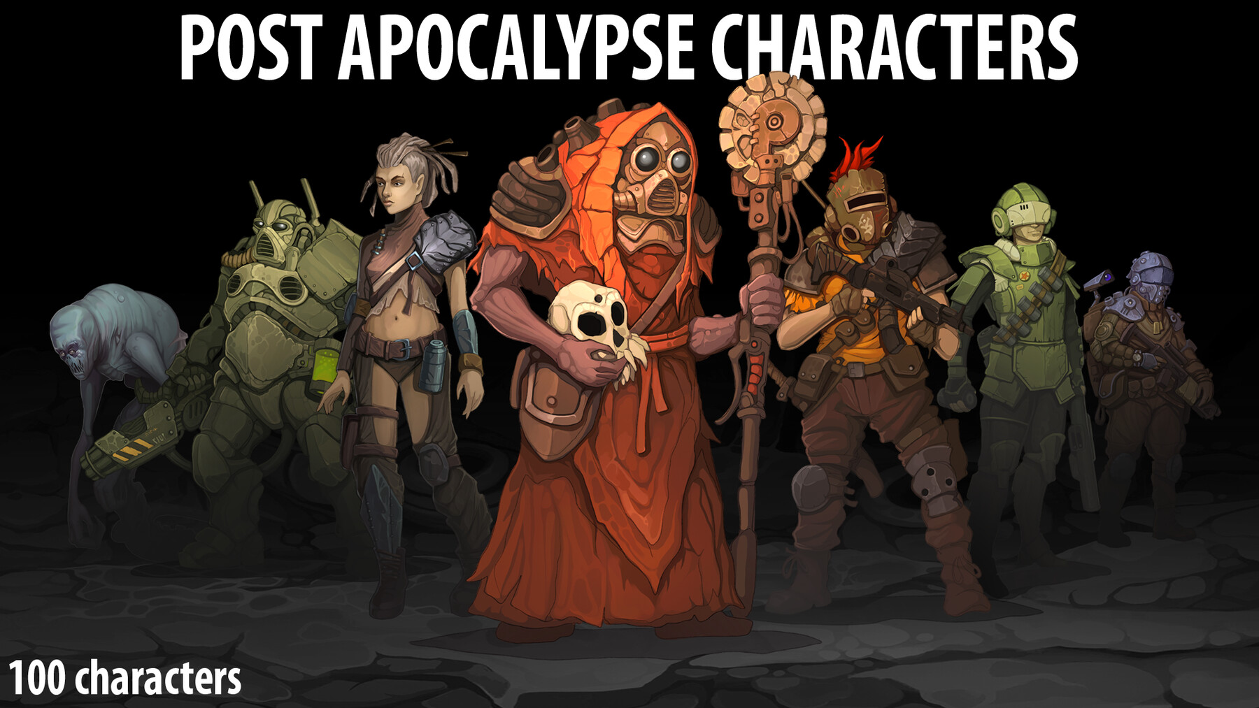 ArtStation - Post Apocalypse Characters | Game Assets