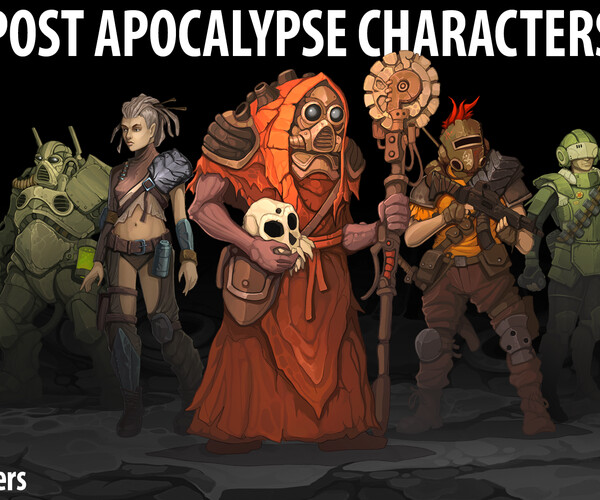 ArtStation - Post Apocalypse Characters | Game Assets