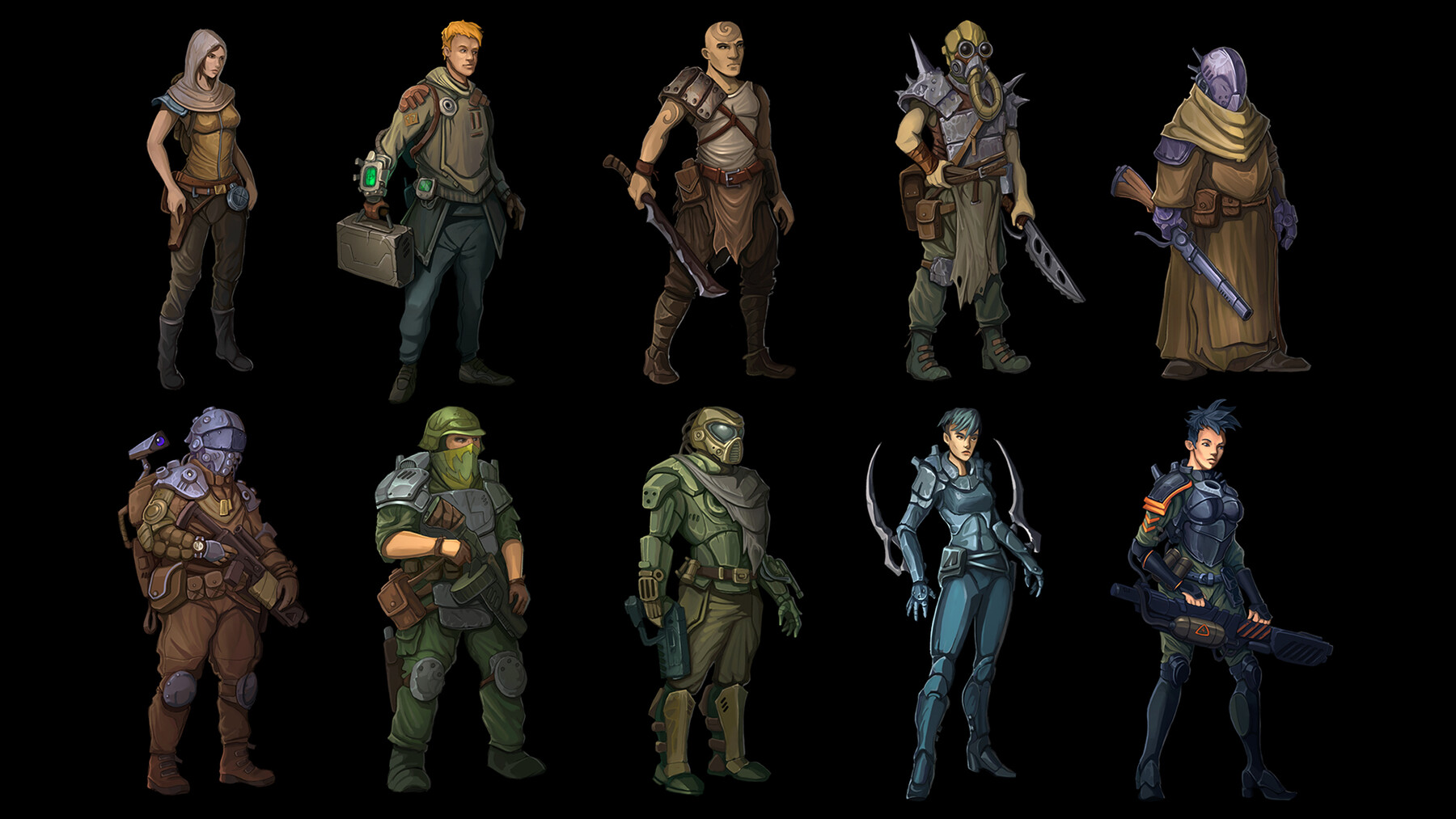 ArtStation - Post Apocalypse Characters | Game Assets