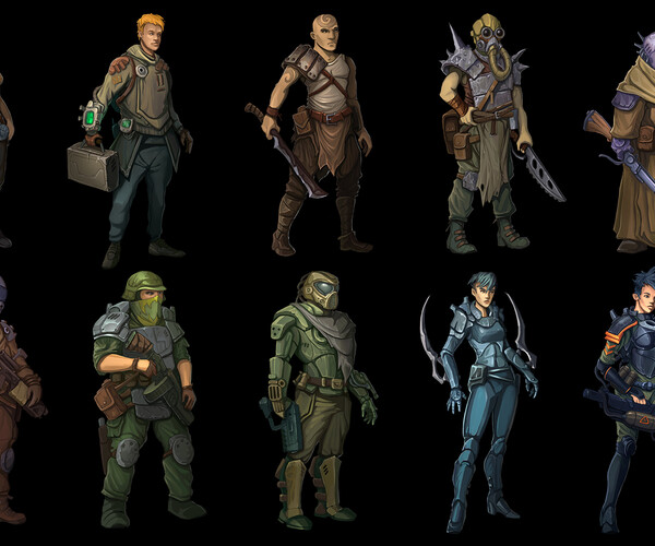 ArtStation - Post Apocalypse Characters | Game Assets