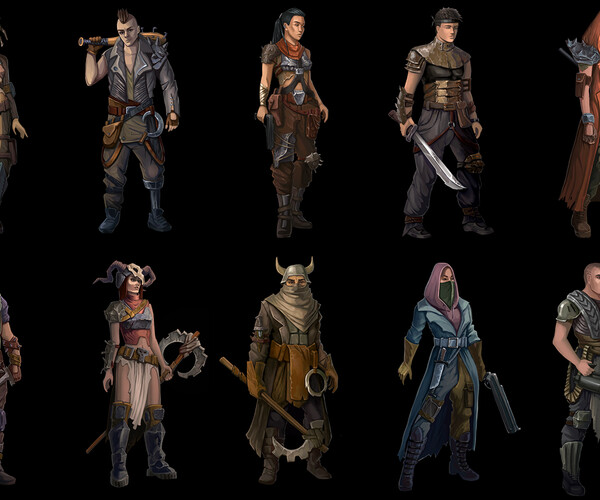 ArtStation - Post Apocalypse Characters | Game Assets