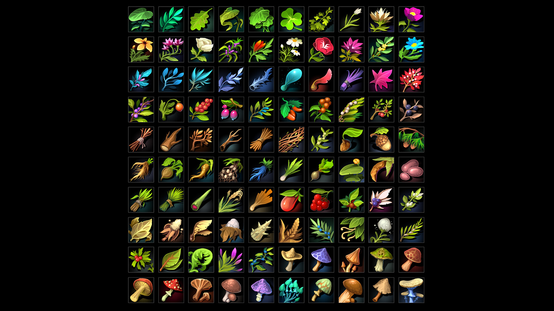 ArtStation - Alchemy Herbs Icons | Game Assets