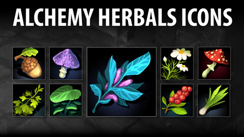 ArtStation - Alchemy Herbs Icons | Game Assets