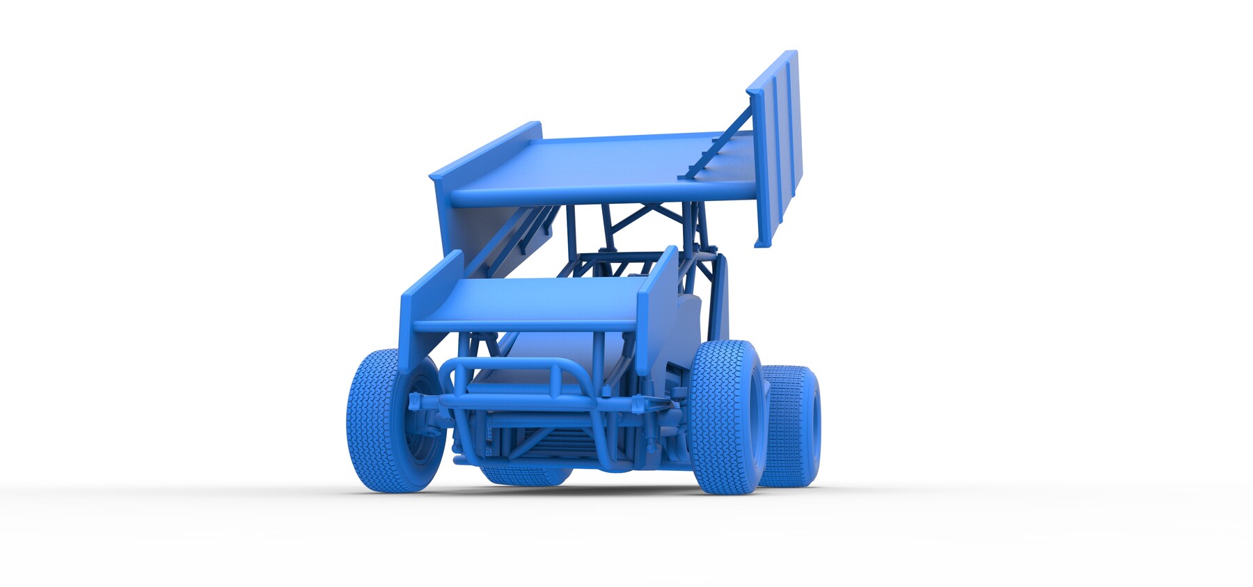 ArtStation - 3D printable Diecast Winged Sprint car Scale 1:25 | Resources
