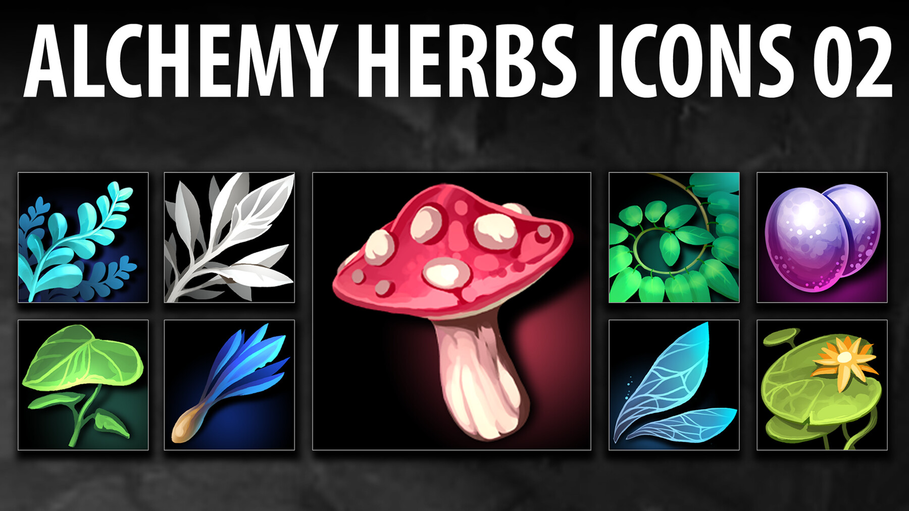ArtStation - Alchemy Herbs Icons 02 | Game Assets