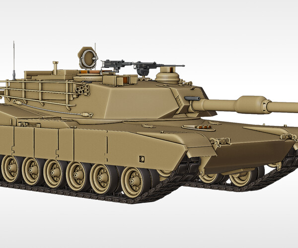 ArtStation - M1 Abrams [Fully Rigged] | Game Assets