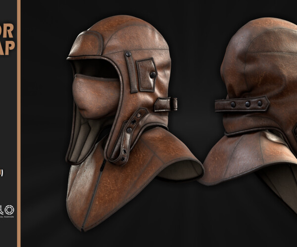 ArtStation - Men's aviator cap -VOL01 / Clo3d(MD) ProJect + Sbsar File ...