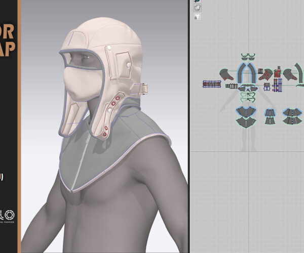 ArtStation - Men's aviator cap -VOL01 / Clo3d(MD) ProJect + Sbsar File ...