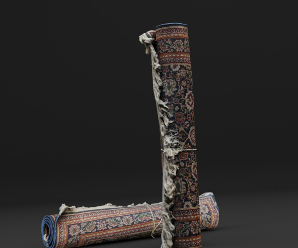 ArtStation - Persian Rug (Rolled) | Resources