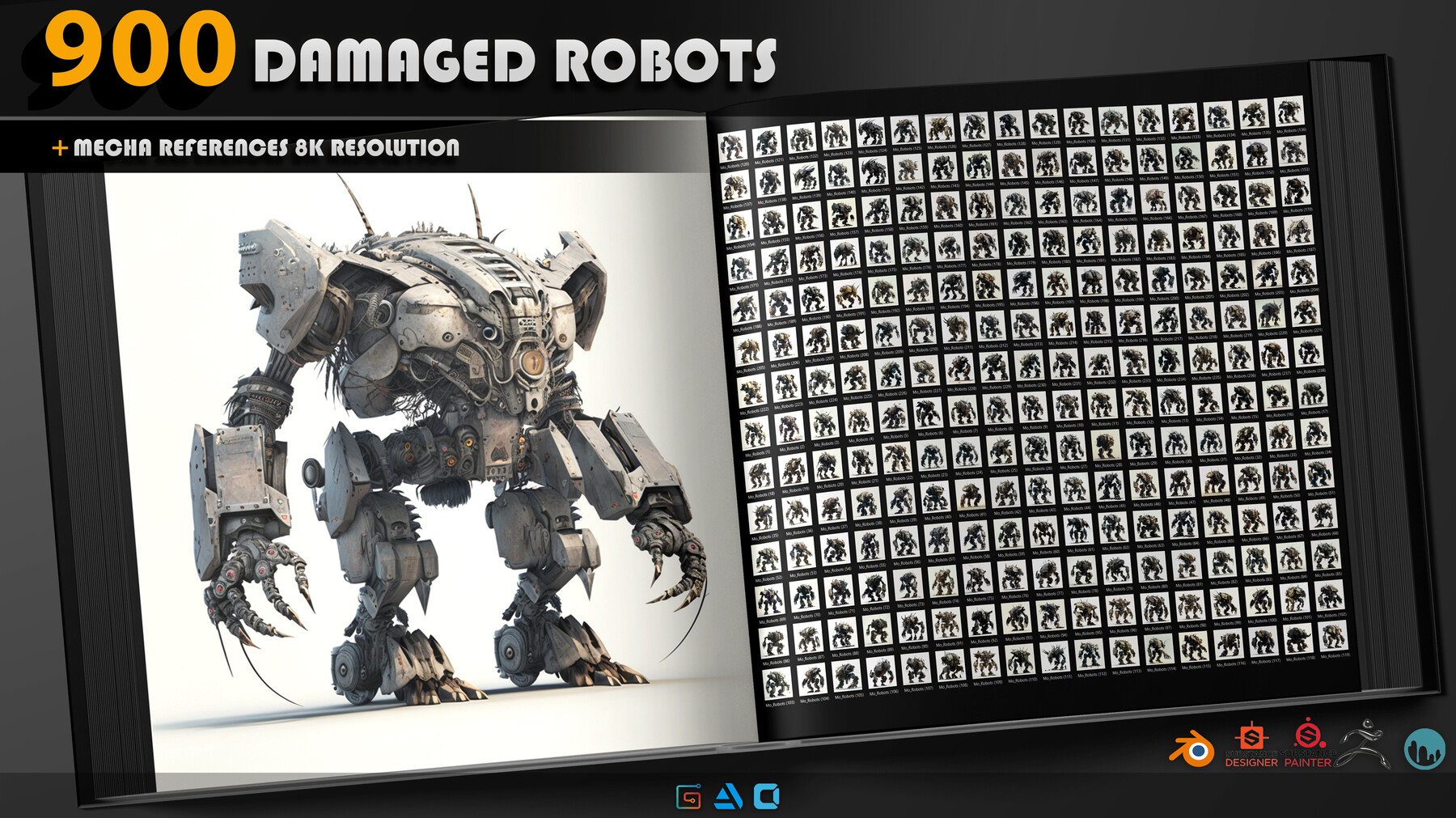 ArtStation - 900 Robots Concept 8K Resolution - References | Artworks