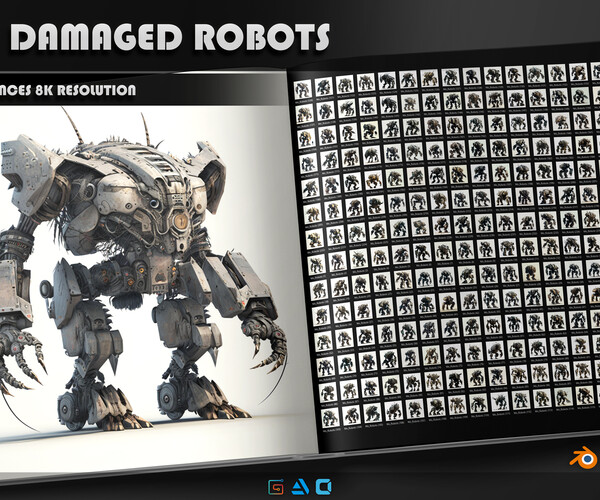 ArtStation - 900 Robots Concept 8K Resolution - References | Artworks