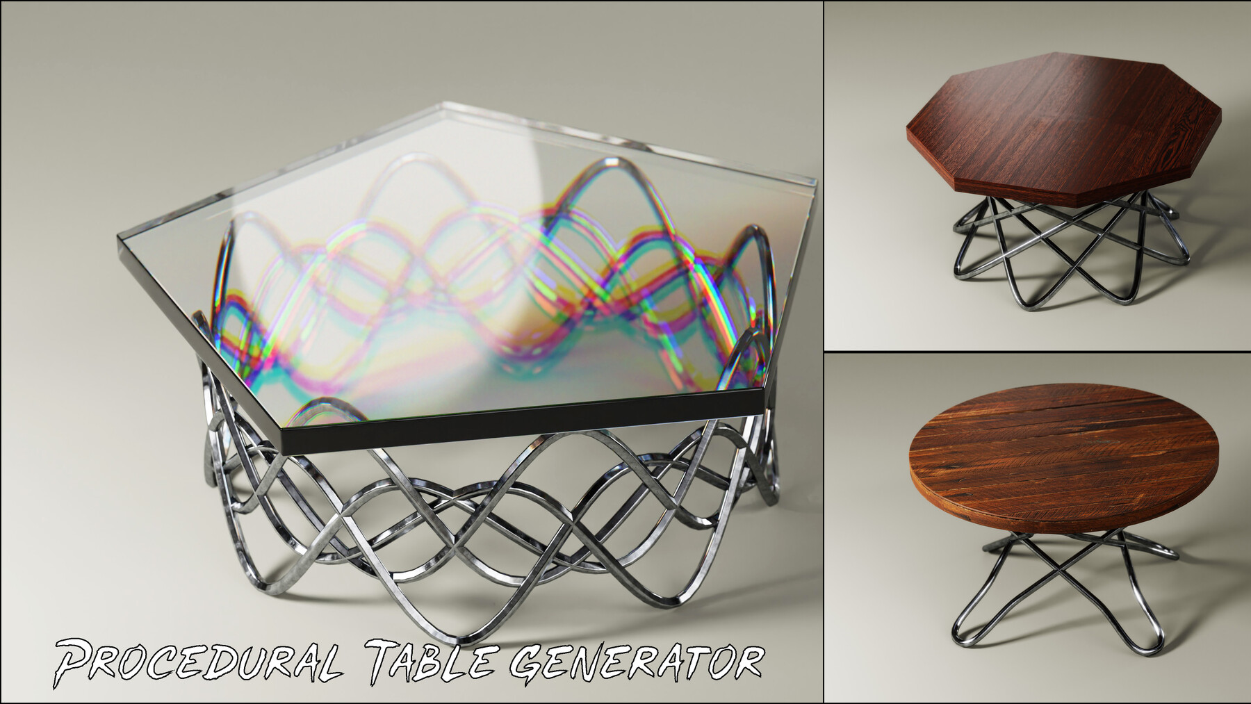 ArtStation - Artistic Table Generator (Procedural Table 3) | Game Assets