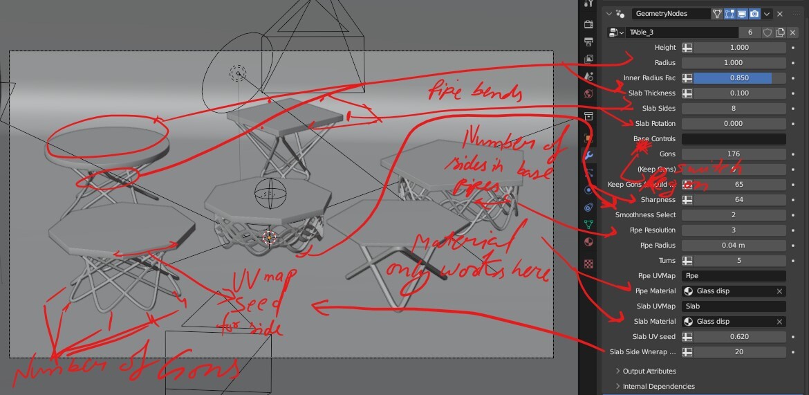 ArtStation - Artistic Table Generator (Procedural Table 3) | Game Assets