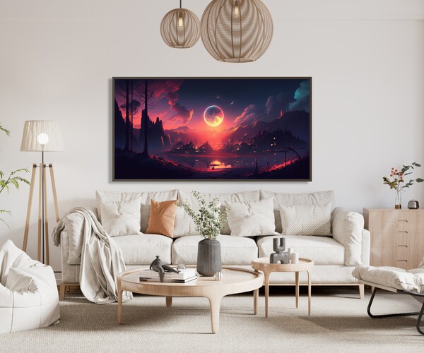 ArtStation - Wall Art Digital, Home Decor Art, Sky Abstract Art ...