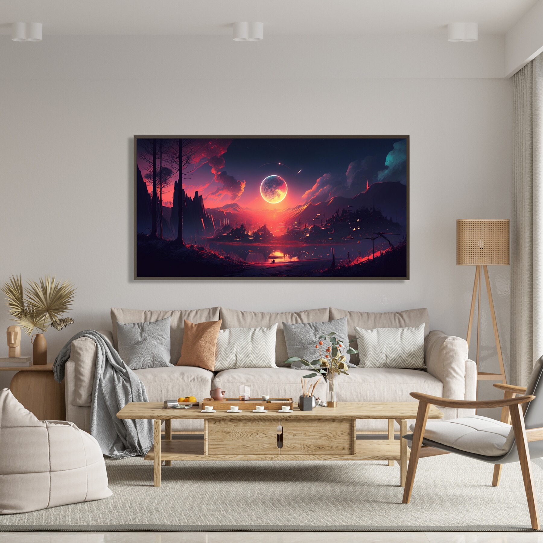 ArtStation - Wall Art Digital, Home Decor Art, Sky Abstract Art ...