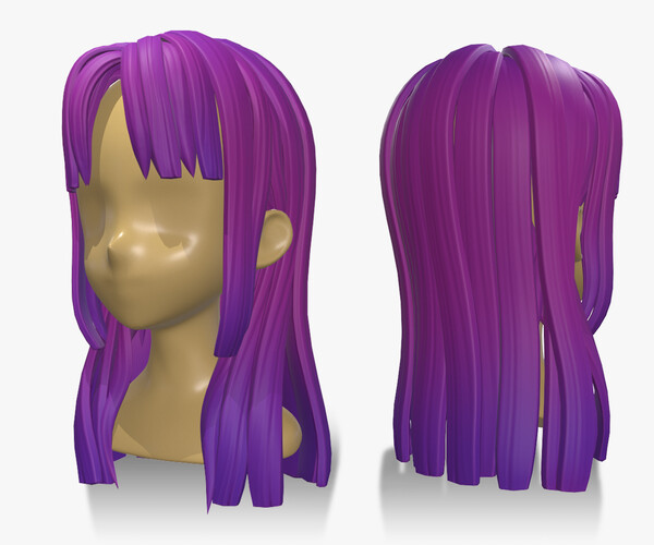ArtStation - Long Hair | Game Assets