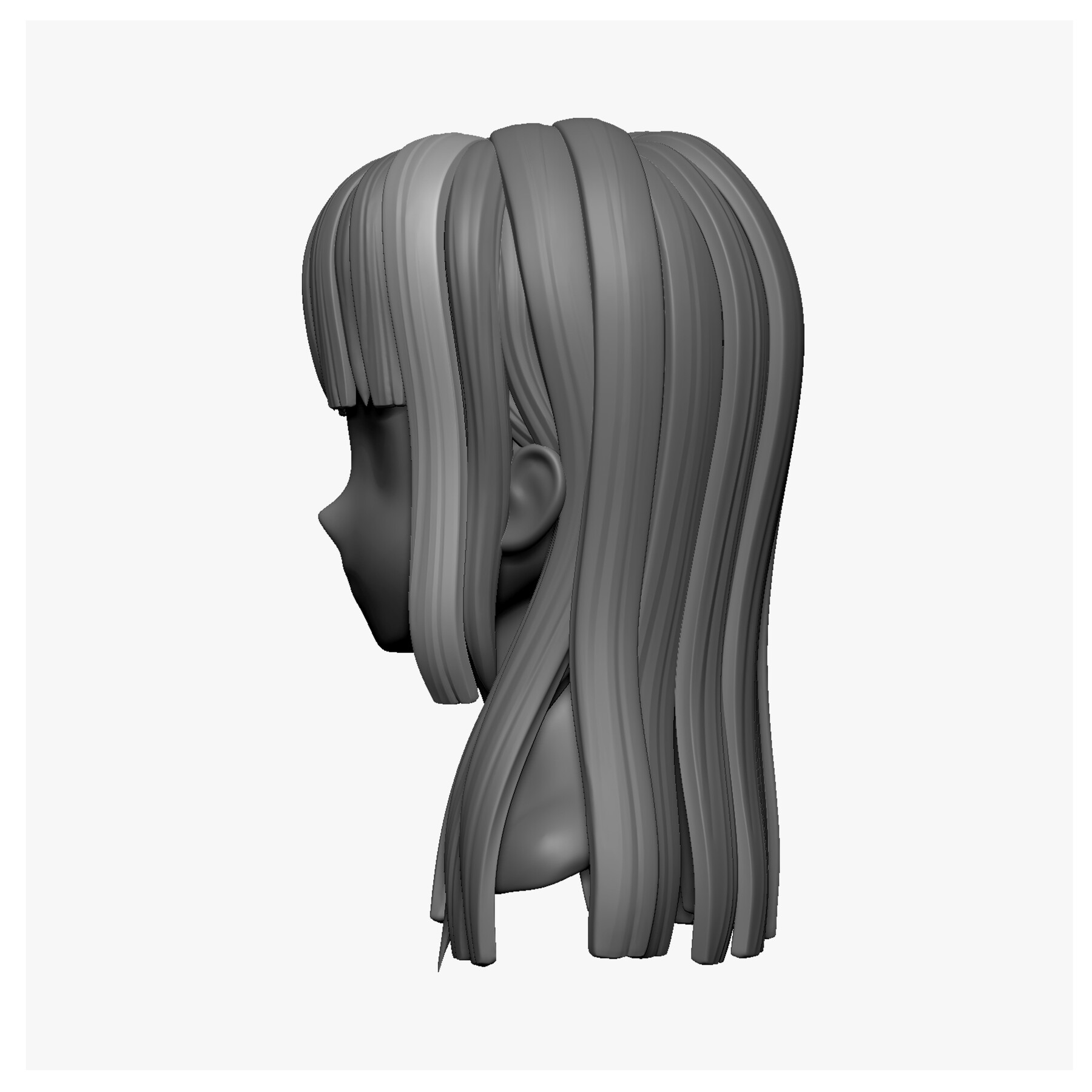 ArtStation - Long Hair | Game Assets