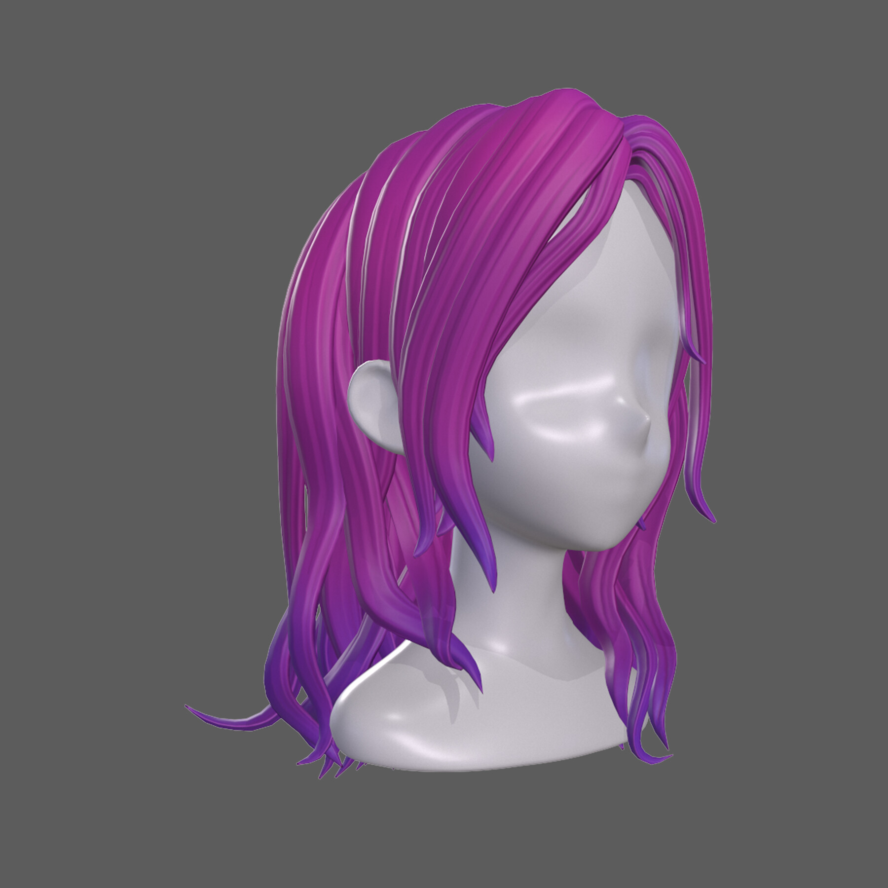 ArtStation - Long Hair | Game Assets